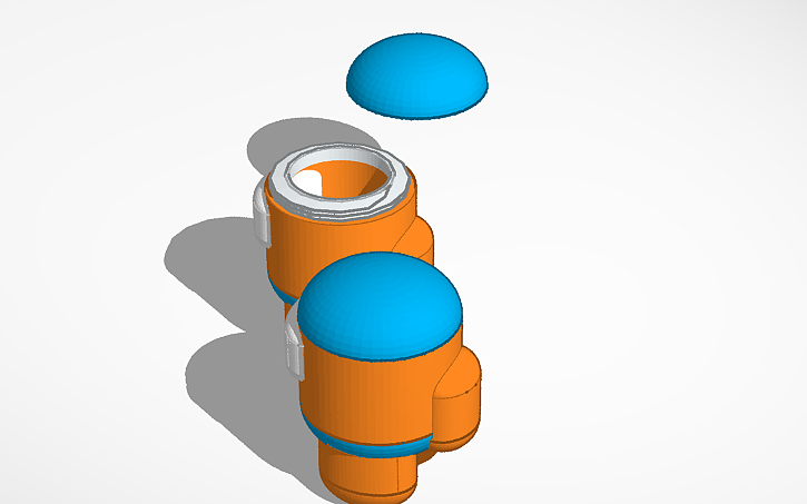3D design HCM-3D-Nguyễn Trà My-Thiết kế bình nước hình nhân vật - Tinkercad