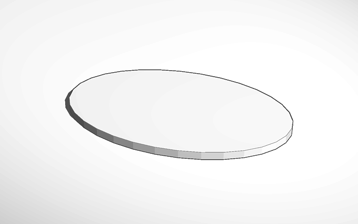 3D design plate - Tinkercad