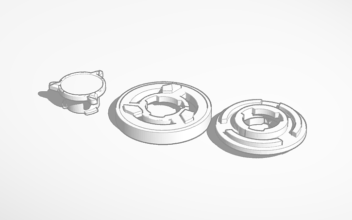 3D design Beyblade X CX base template - Tinkercad