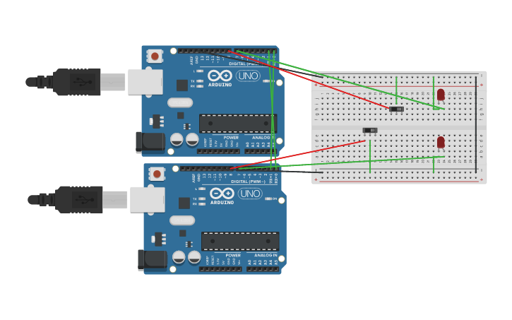 Circuit design UART - Tinkercad