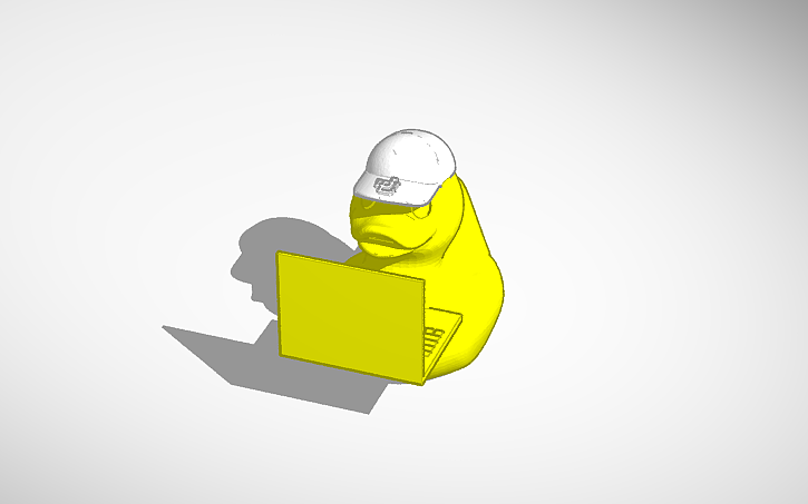 3D design JC hacker duck - Tinkercad
