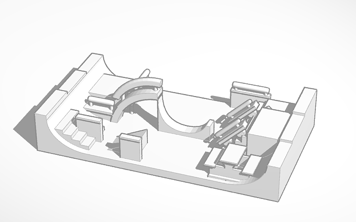 3D design Fingerboard Adventure Ramp - Tinkercad