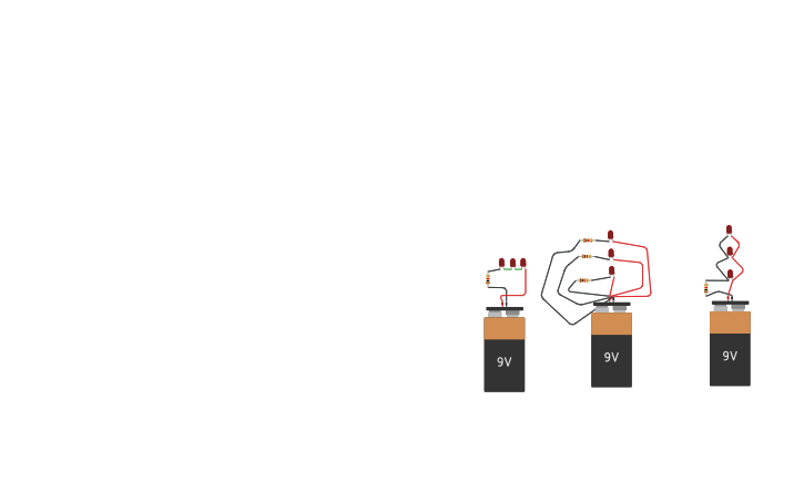 Circuit design Qarku serik dhe paralel - Tinkercad