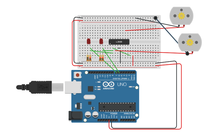 Circuit design Moto proyecto . - Tinkercad