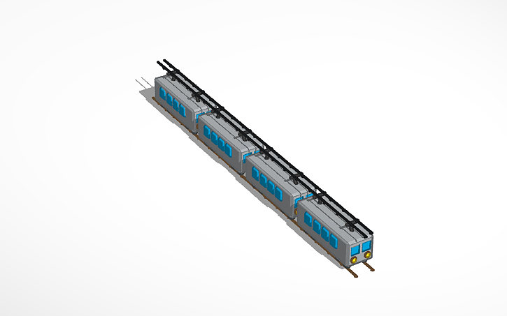 3D design Subway train - Tinkercad