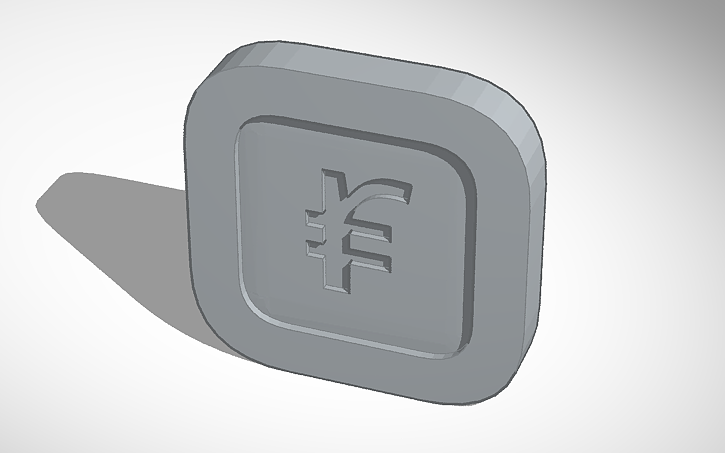 3D design Rec Room R Token - Tinkercad