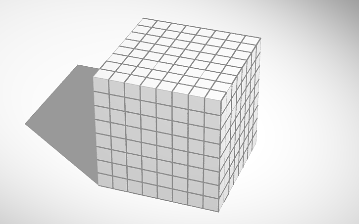 3D design Pixel art cube | Tinkercad