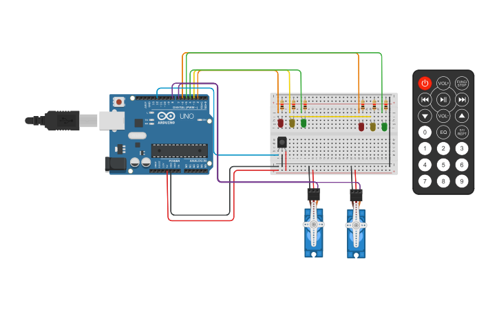 Circuit design Programación arduino - Tinkercad