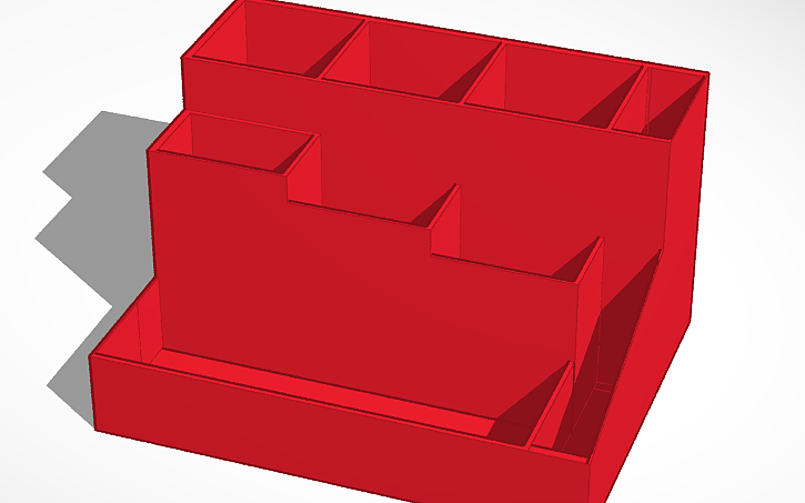 3D design Table pencil case. - Tinkercad