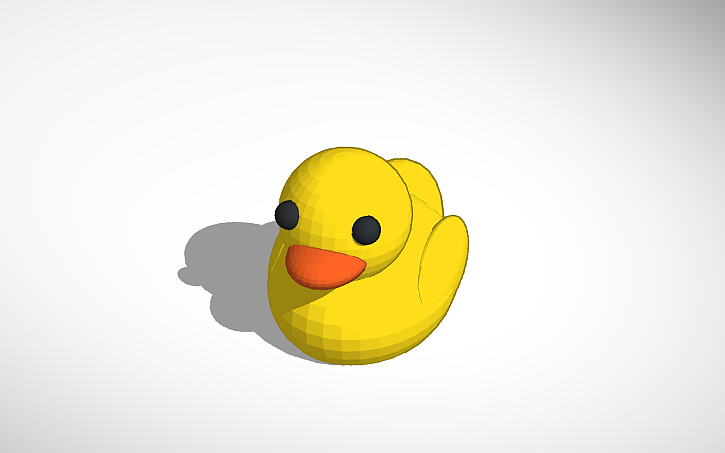 3D design Little cute duck - Tinkercad