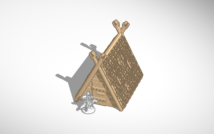 3D design Viking Hut - Tinkercad