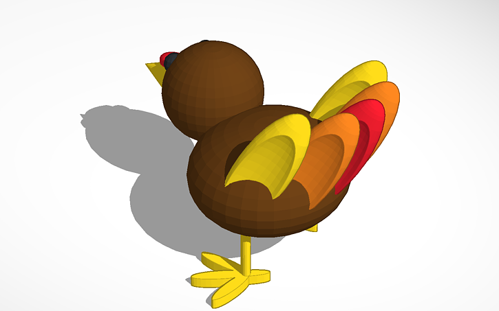 3D design Thanksgiving Turkey #thanksgiving | Tinkercad