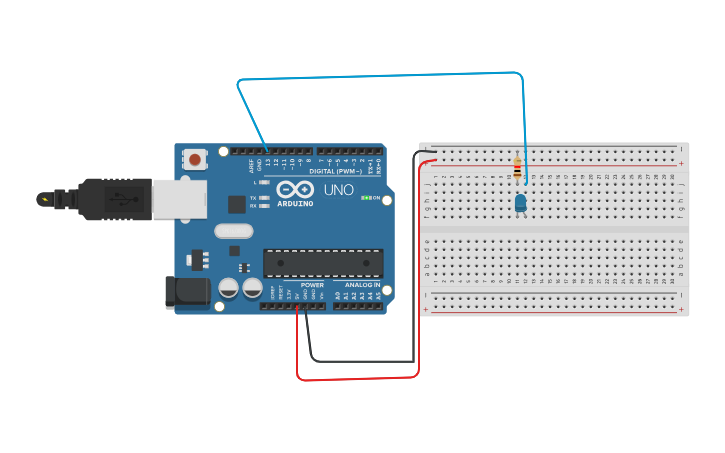 Circuit design COMP 1045 Assignment 1 Level 1 - Tinkercad