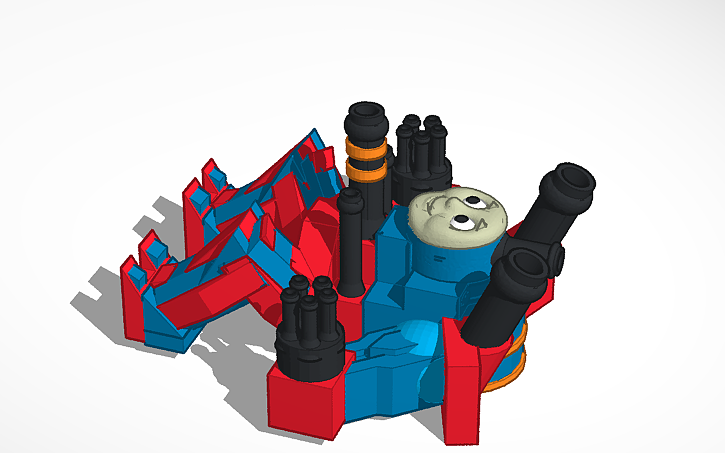3D design Thomas the Heavy Artillery Engine | Tinkercad