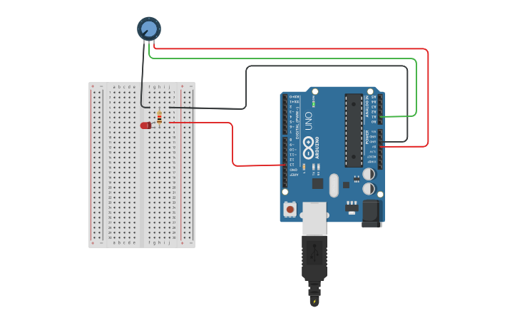 Circuit design PONTECIOMETRO - Tinkercad
