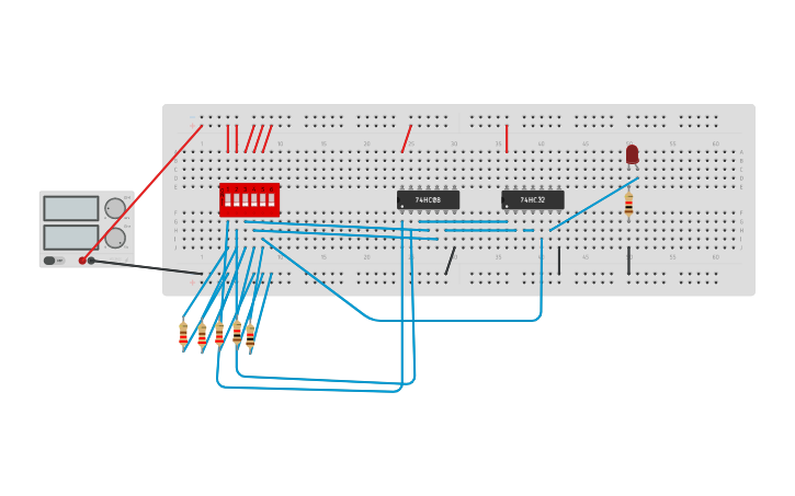 Circuit design Transportation system - Tinkercad