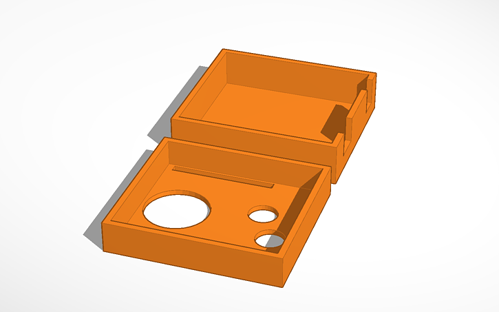 3D design box for arduino/joystick shield - Tinkercad