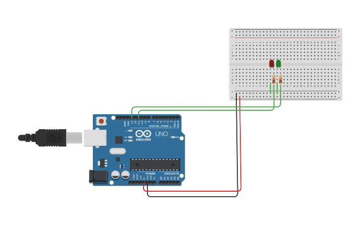 Circuit Design Blinking Leds Tinkercad