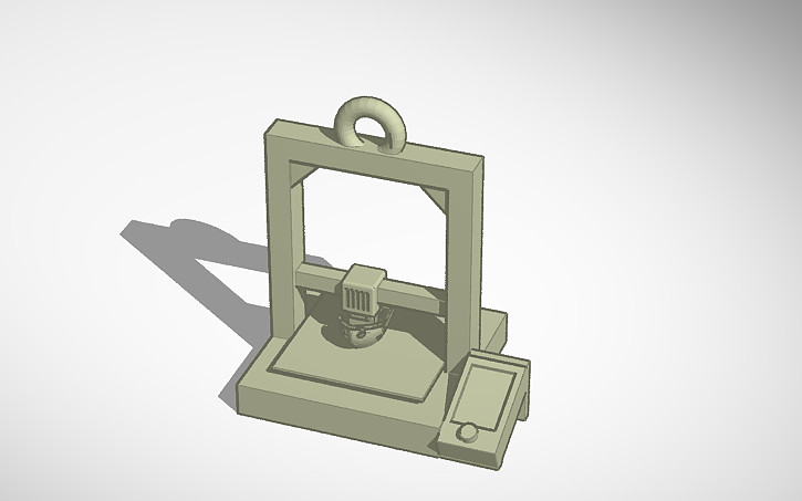 3D design 3D Printer Ornament - Tinkercad