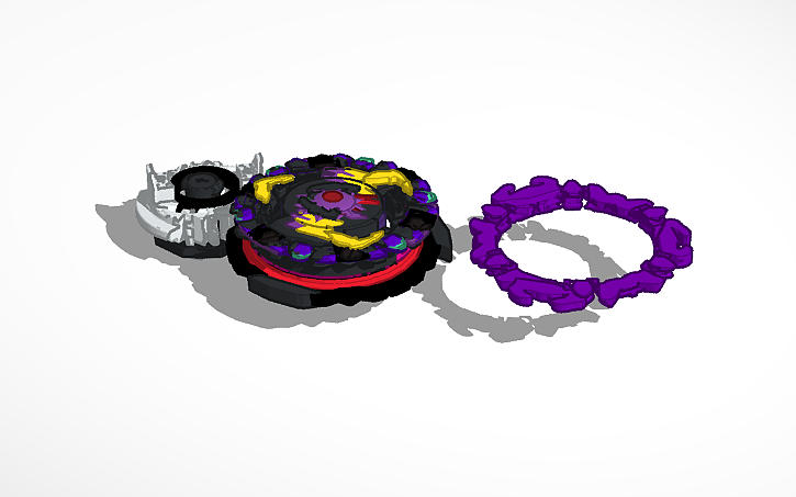 3D design Beyblade Sparking Lucifer The End - Tinkercad