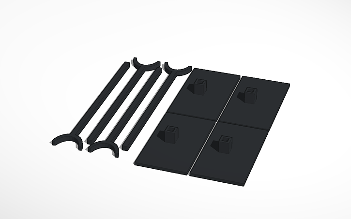 3D design 12" Action Figure Stand - Tinkercad