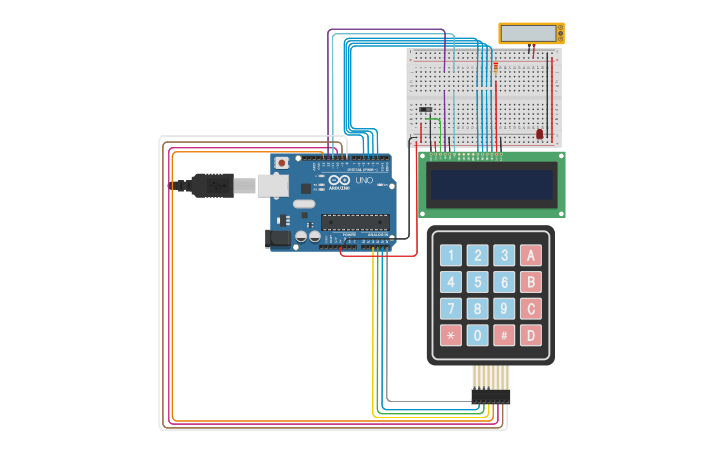 Circuit design Calculadora Alexel - Tinkercad