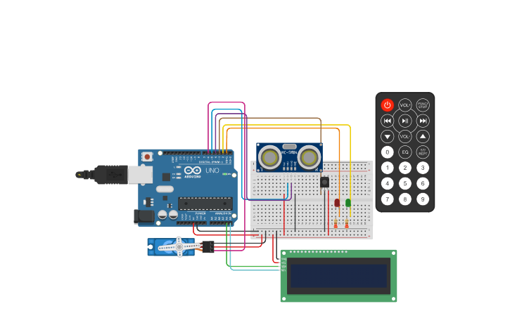 Circuit design GROUP 3 TOLL GATE | 12 STEM-29 - Tinkercad