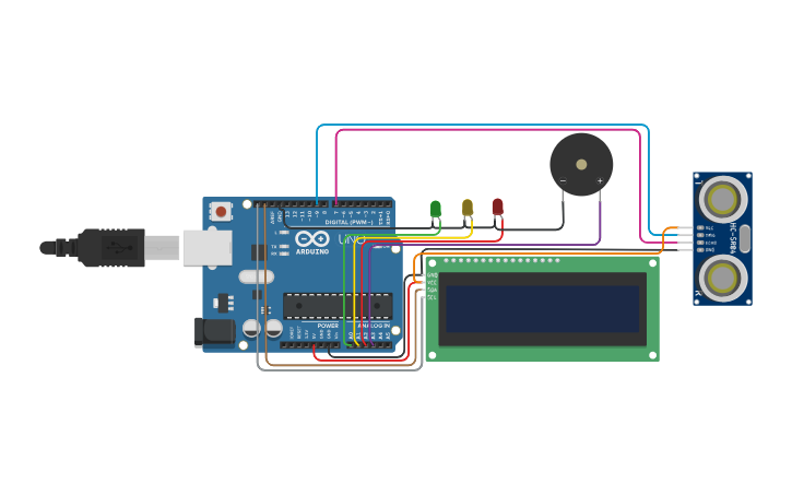 Circuit design Alarma de Distancia Basado en MCP23008, 32 LCD 16 x 2 ... Circuit design Alarma de Distancia Basado en MCP23008, 32 LCD 16 x 2 ...