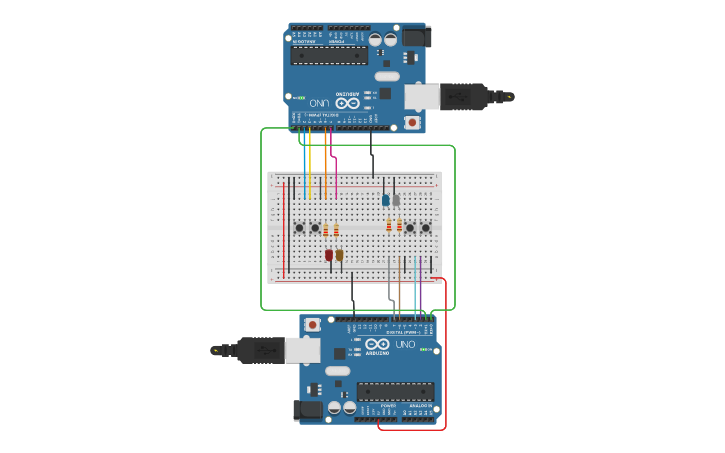 Circuit design Terminais RX e TX - Isabela | Tinkercad
