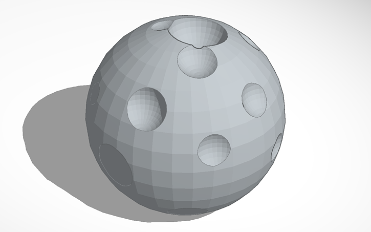3D design Moon | Tinkercad