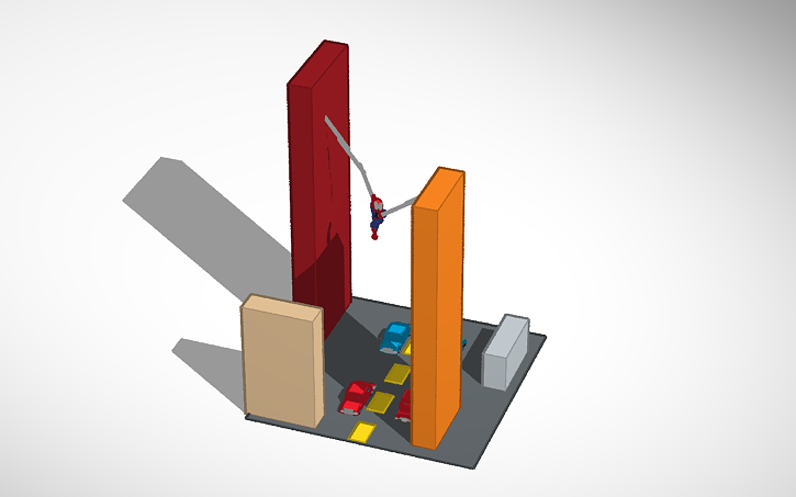 3D design Spider man - Tinkercad