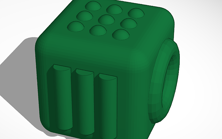 3D design Fidget Cube - Tinkercad