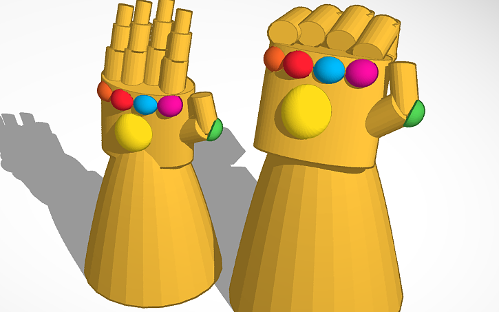 3D design INFINITY GAUNTLET | Tinkercad