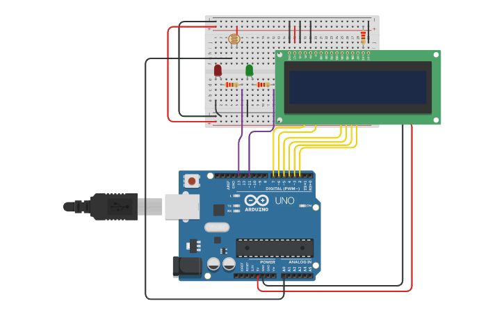 Circuit design pisca pisca doido - Tinkercad
