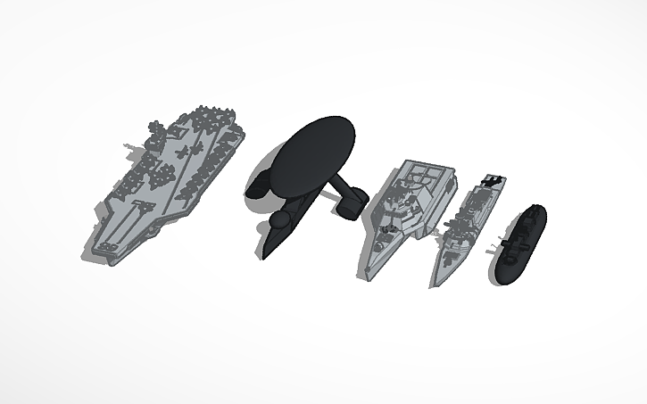 3D design US navy ships - Tinkercad