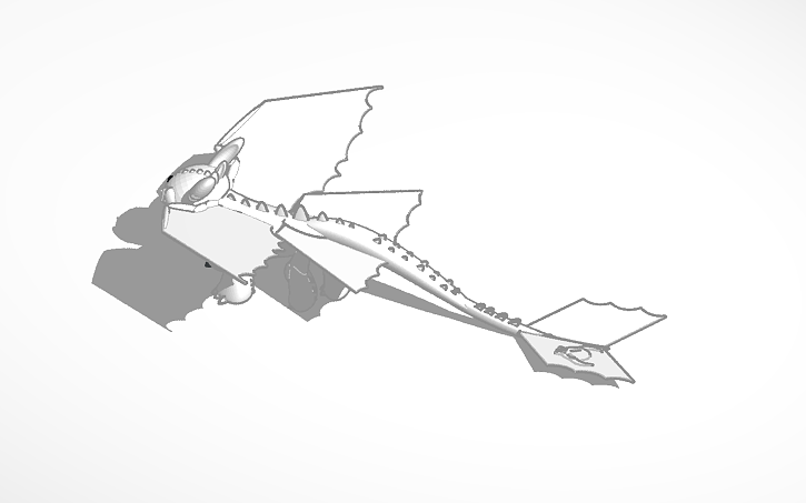 3D design Toothless from httyd - Tinkercad