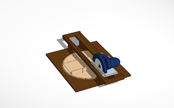 3d Design Miter Circular Saw Jig Tinkercad