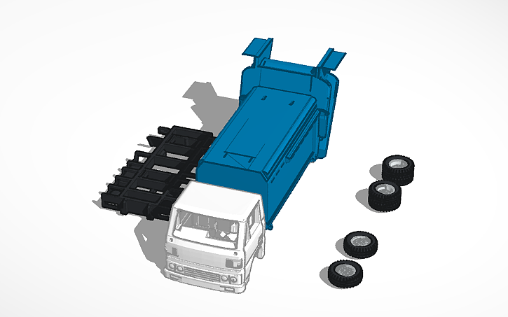 3D design Copy of Tomica No.47 - Toyota Dyna Refuse truck (N) - Tinkercad