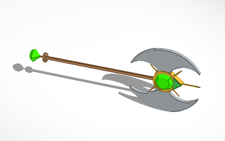 3D design Battle axe | Tinkercad