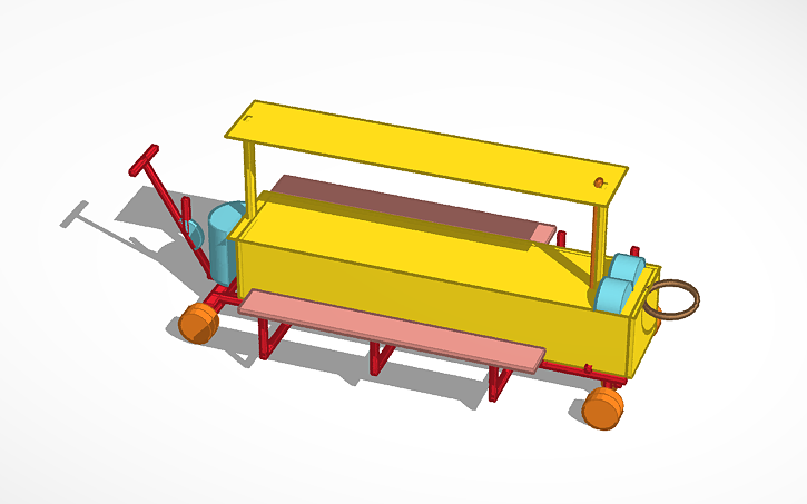 3D design bollerwagen - Tinkercad