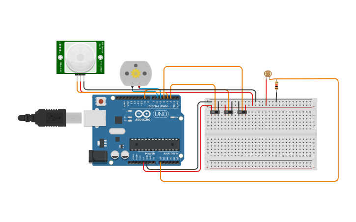 Circuit design Power Window - Tinkercad