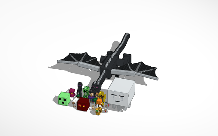 3D design Minecraft Mobs - Tinkercad