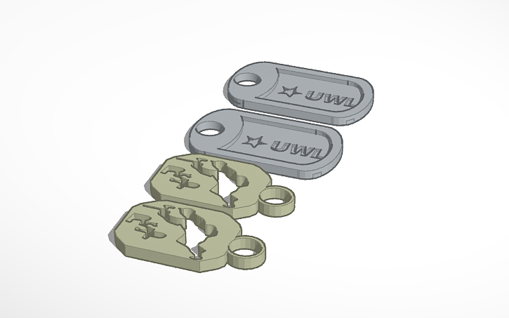 3D design Paintball Keychain | Tinkercad