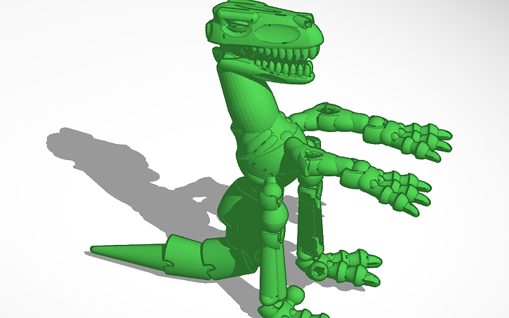 3D design T-Rex - Tinkercad
