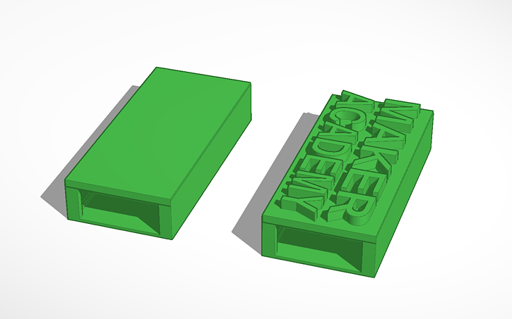 3D design USB memory enclosure | Tinkercad