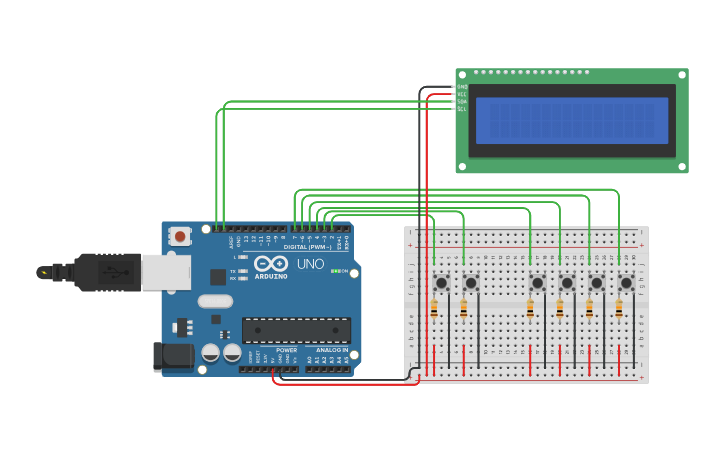 Circuit Design Arduino Calculator Tinkercad