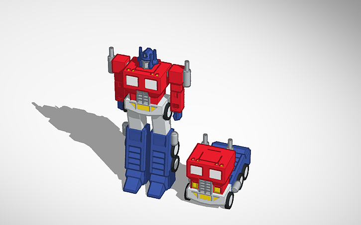 3D design Optimus Prime (Transformers) - Tinkercad