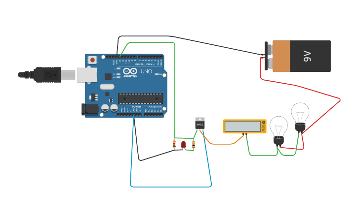 Circuit design MOSFET Switch Demo - Tinkercad