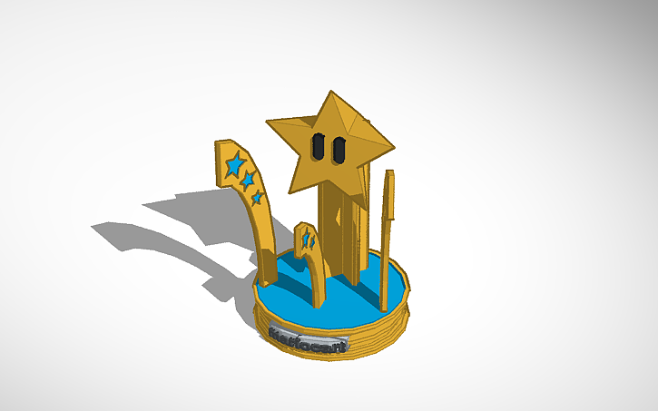 3D design mario cart 8 star cup - Tinkercad