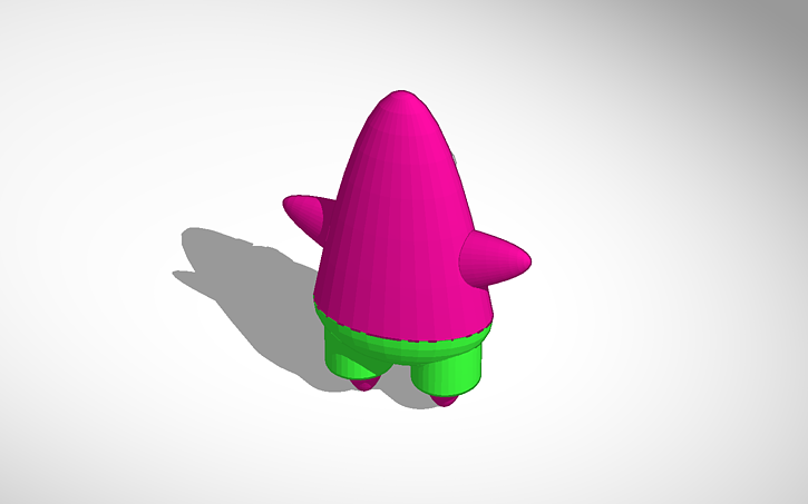 3D design Patrick Star | Tinkercad